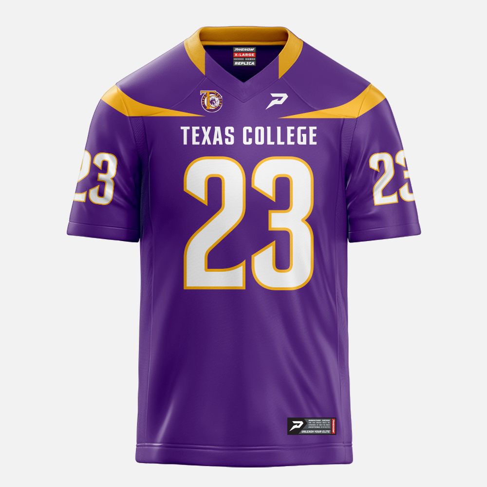 Texas College Replica Jersey — Phenom Fans